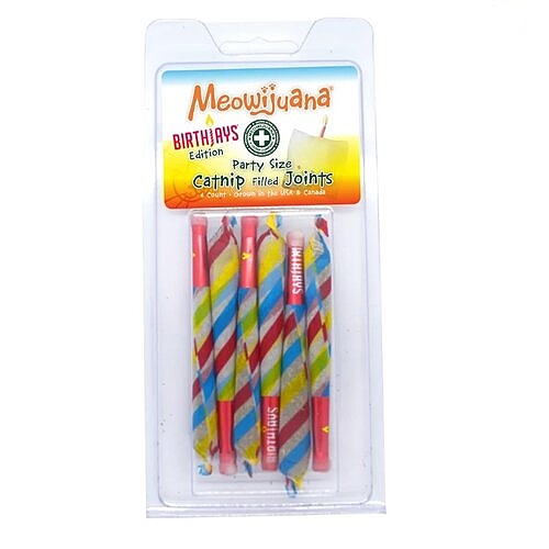 Meowijuana Birthjays™ - Party Sized Catnip Joints - Four Your Paws Only