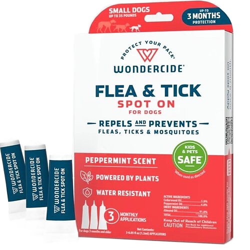 Wondercide - Flea & Tick Spot On for Dogs - Four Your Paws Only