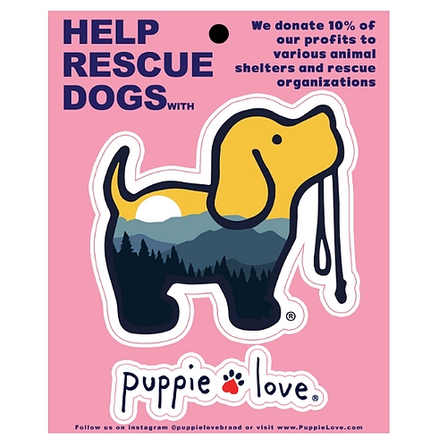 Puppie Love - Sloth Pup Sticker - Four Your Paws Only
